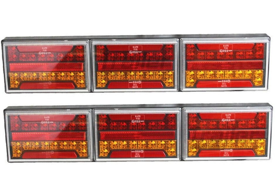 New 2 X Jumbo 12V/24V Led Trailer Tail Lights Indicator Lamp For Carav ...