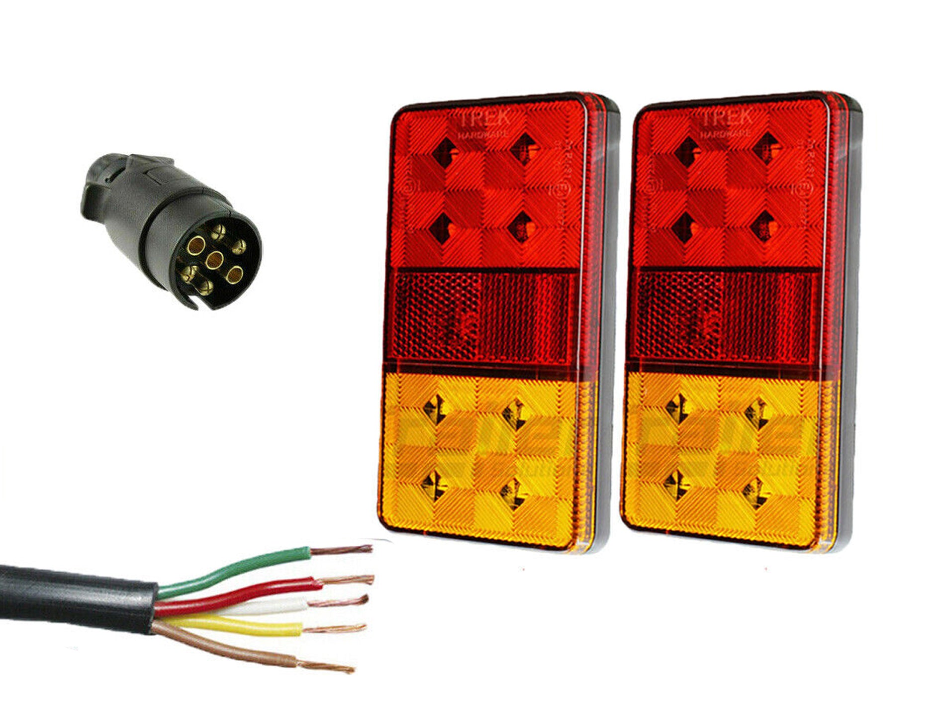 Led Trailer Tail Light Kit Pair Plug, 8M 5 Core Wire Caravan Boat Ute ...