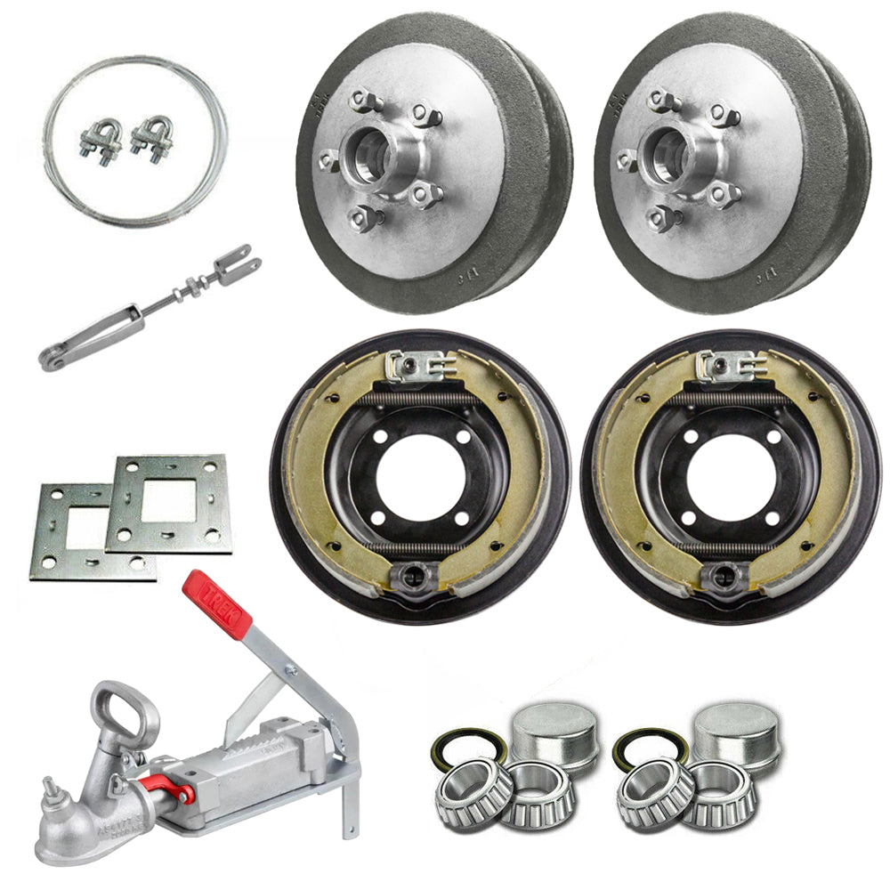 9 inch Mechanical Drum Trailer Brake Cable Coupling & Fitting Kit Cara ...