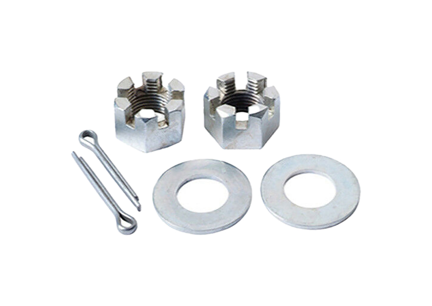 Axle Castle Nut, Washers & Split Pins Set of 2 Trailer Caravan Camper ...