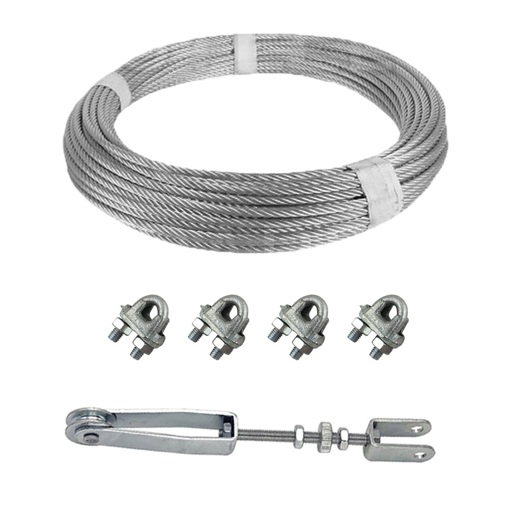 Hand Brake Cable Kit- 8M Pvc Cable / Adjuster / Clamps , Caravan Boat ...