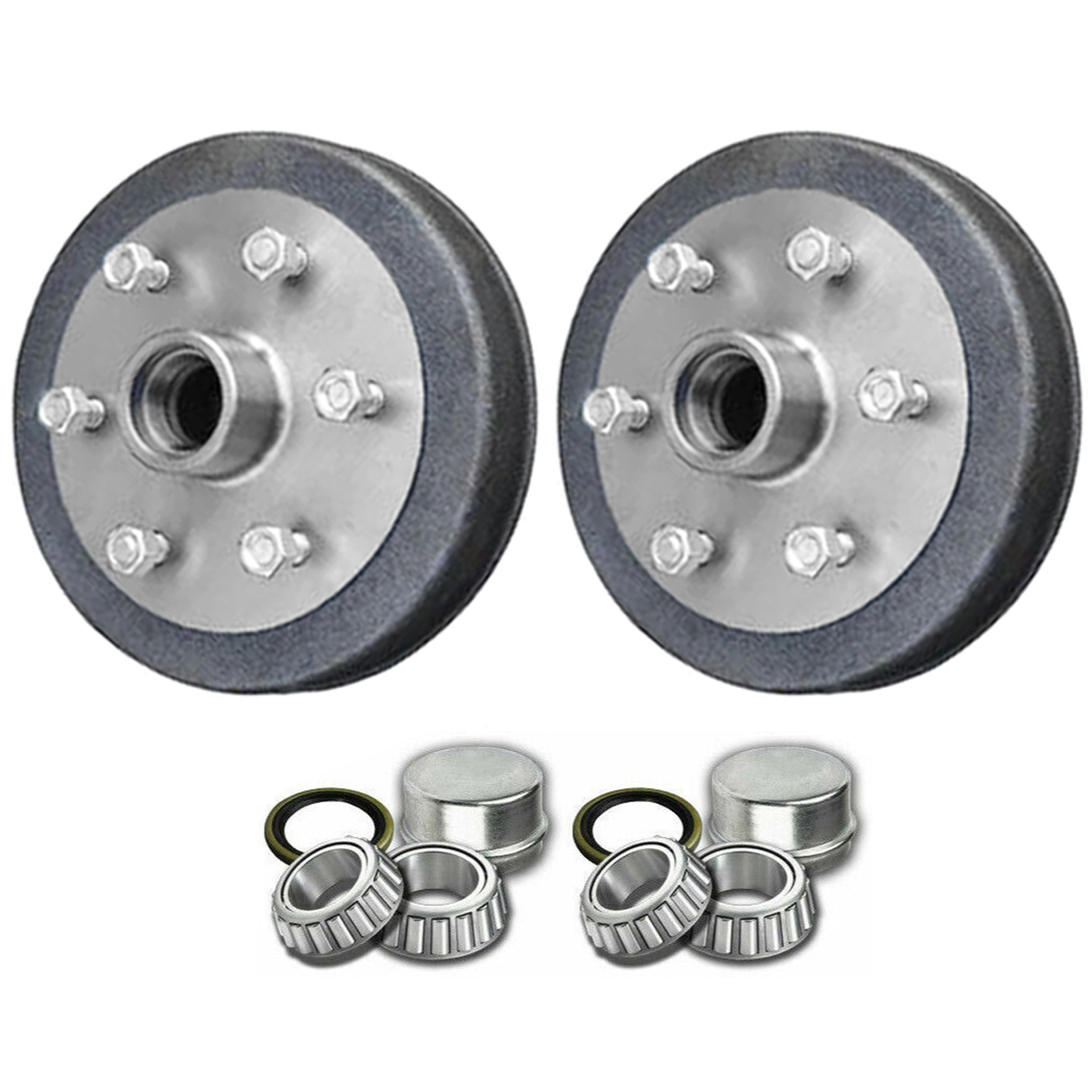 Pair 10 inch Hub Drums Suits Landcruiser 6 Stud with Parallel Bearings ...