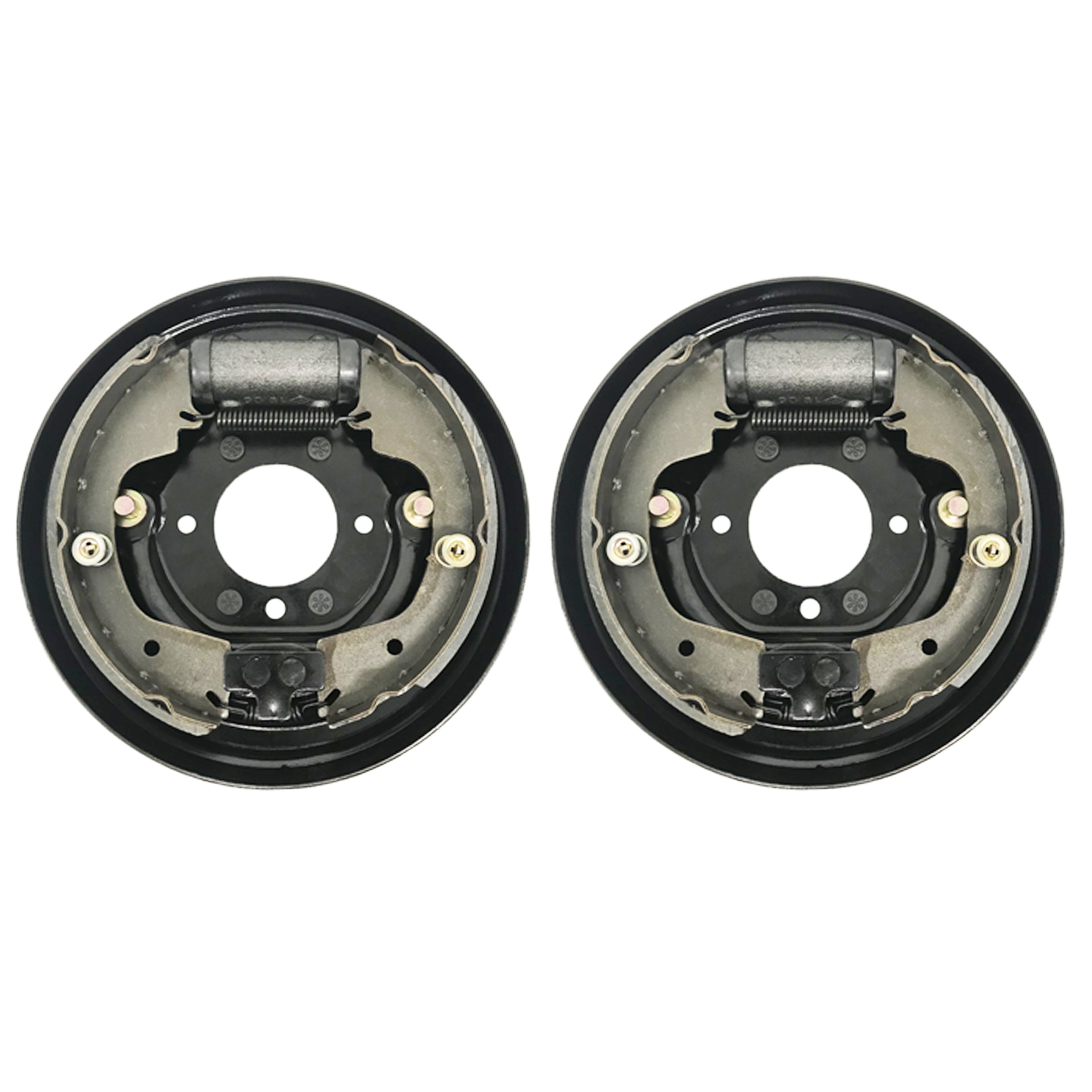 2X 10 inch Hydraulic Drum Trailer Backing Plates Shoes & Slave Cylinde ...