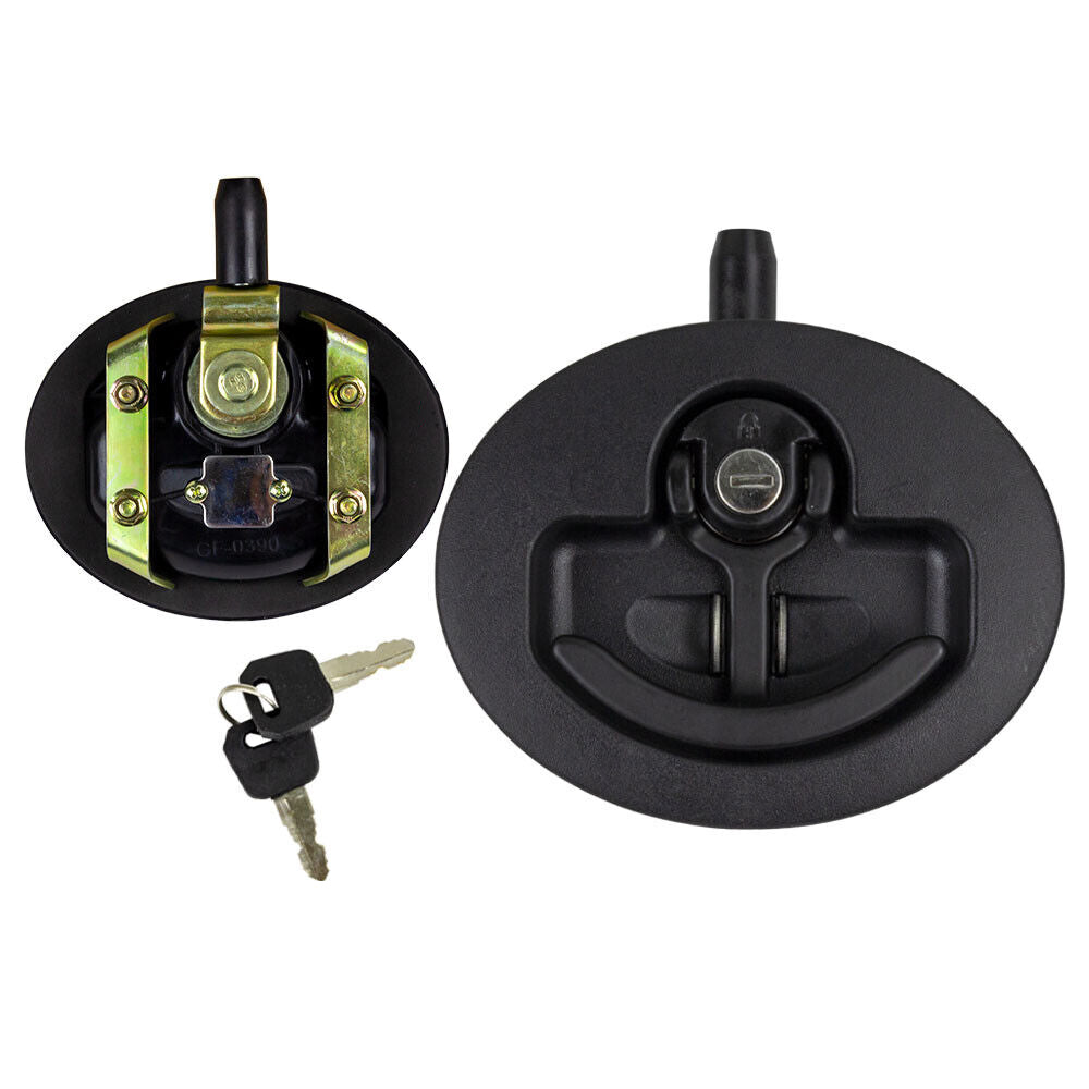 Drop T Lock Handle Black Keys Anti Theft Trailer Camper Truck Toolbox ...